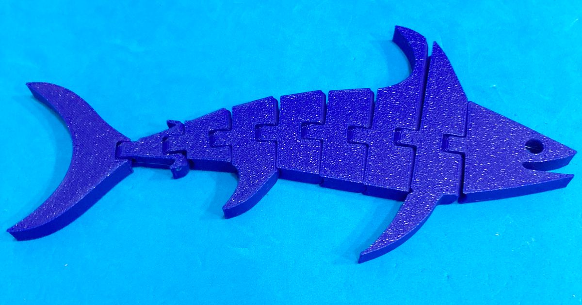 Articulated tuna keychain / Llavero atún articulado by Franchescor ...