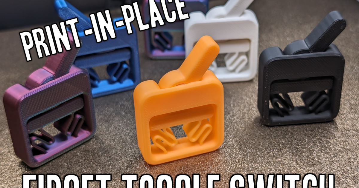 Print-in-Place Fidget Toggle Switch da kriswillcode | Scarica il ...