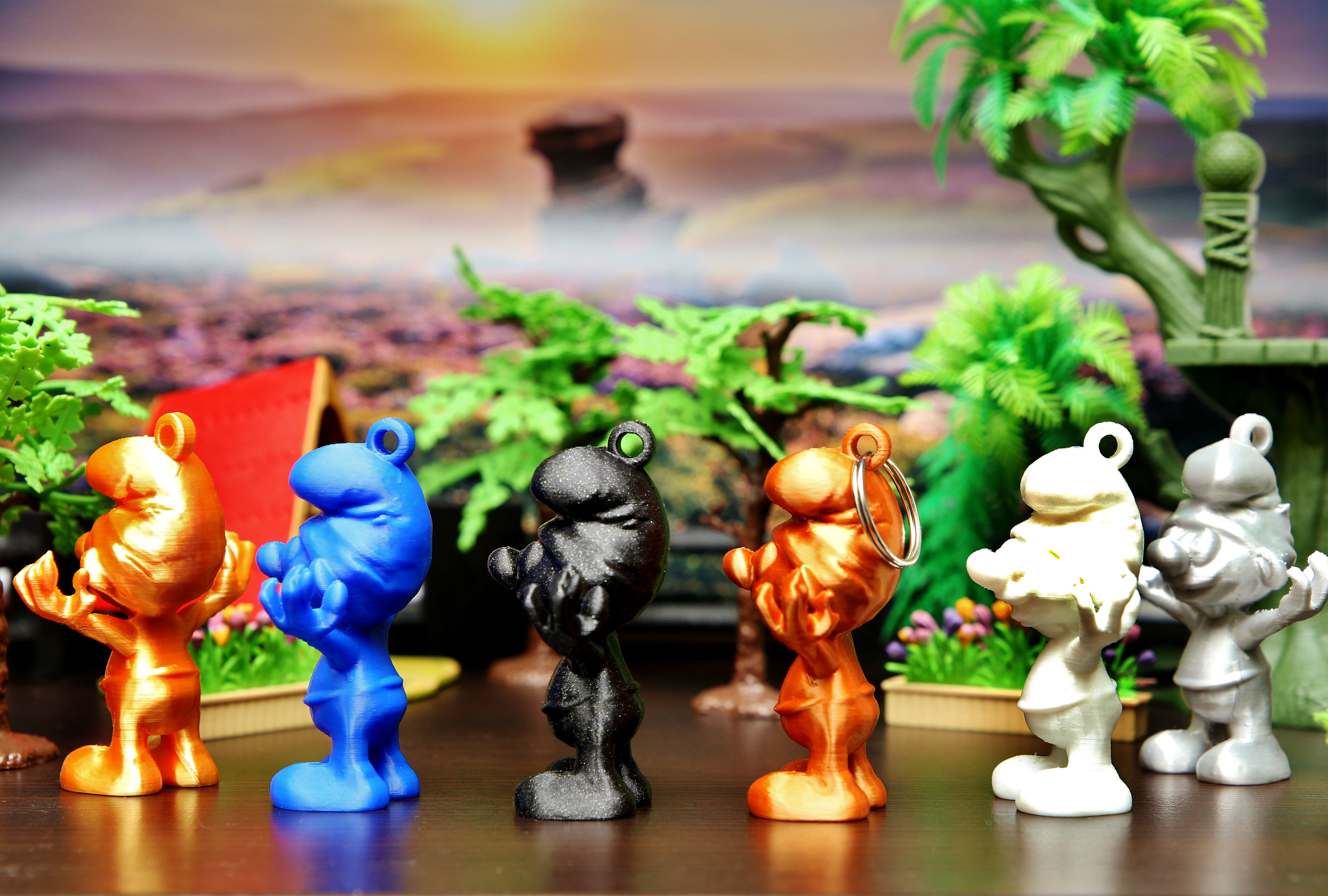 Smurf keychain / Christmas ornament by 3D PRINT | Download free STL ...