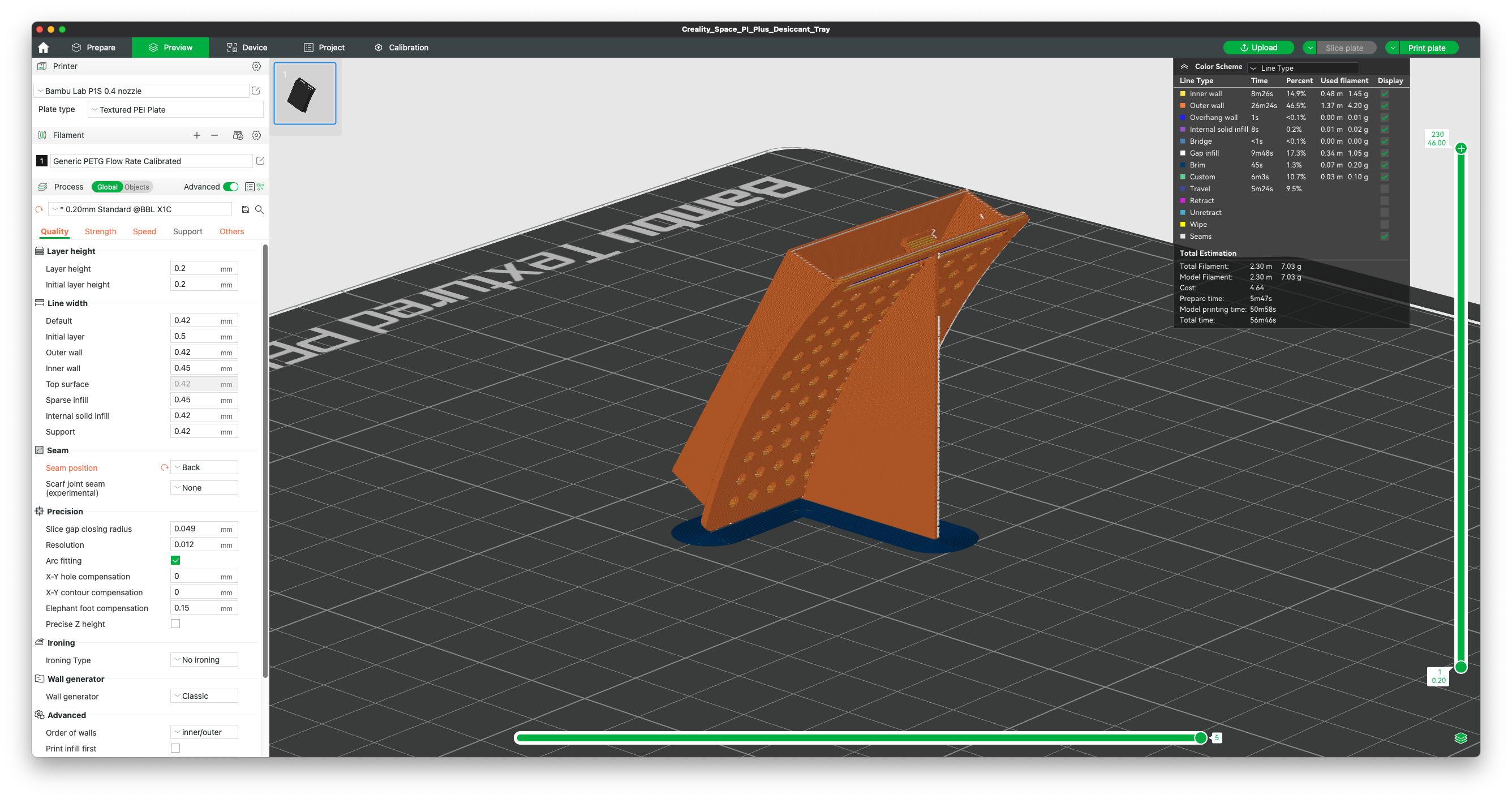 Desiccant tray for Creality Space Pi Plus by Kostiantyn Levytskyi ...