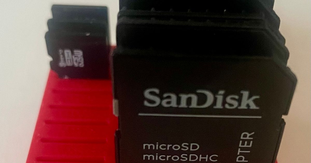 Gridfinity with pin SD card storage by Iain Hay | Download free STL model | Printables.com