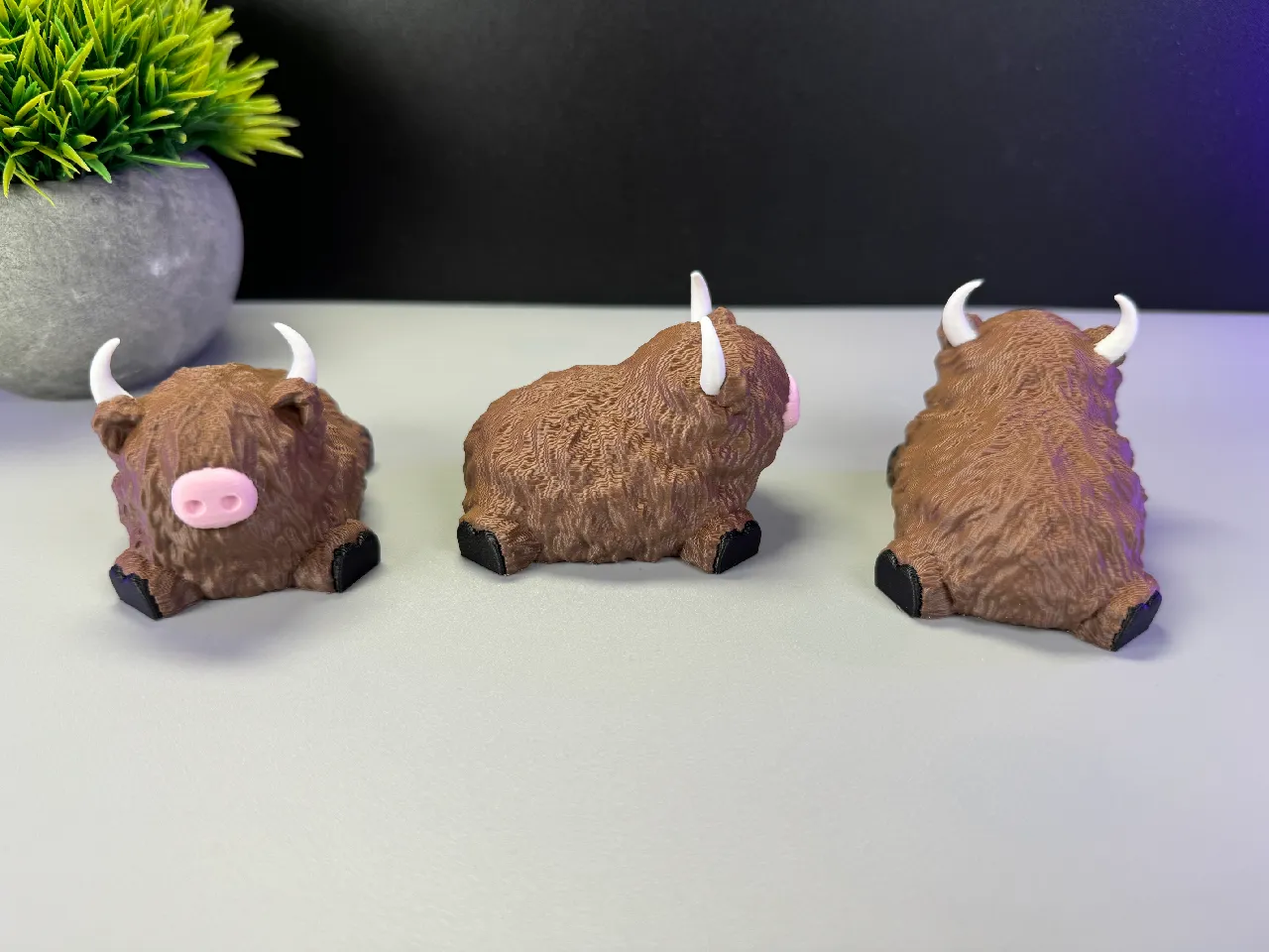 Cute Highland Cow by 3DPrintyi | Download free STL model | Printables.com