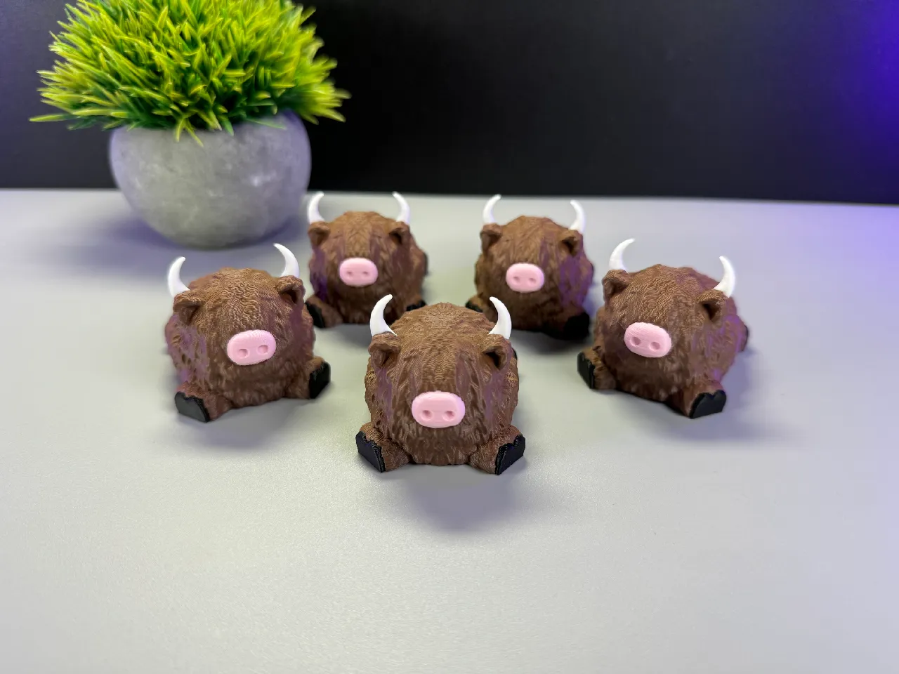 Cute Highland Cow by 3DPrintyi | Download free STL model | Printables.com