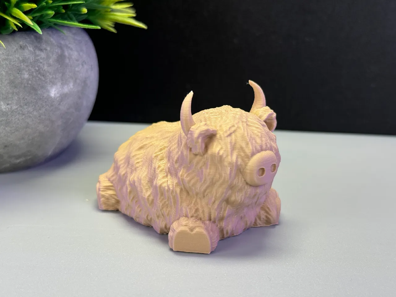 Cute Highland Cow by 3DPrintyi | Download free STL model | Printables.com