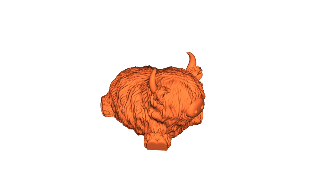 Cute Highland Cow by 3DPrintyi | Download free STL model | Printables.com