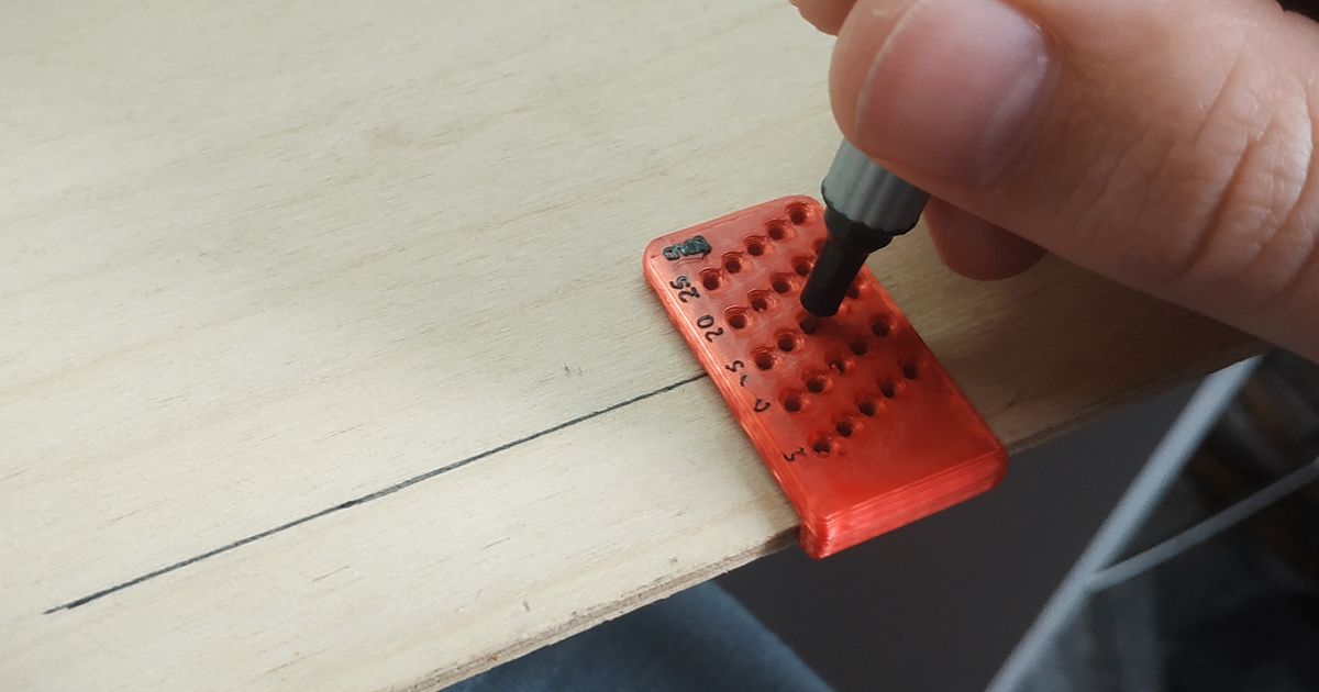 Tracing ruler by Zdrapek | Download free STL model | Printables.com