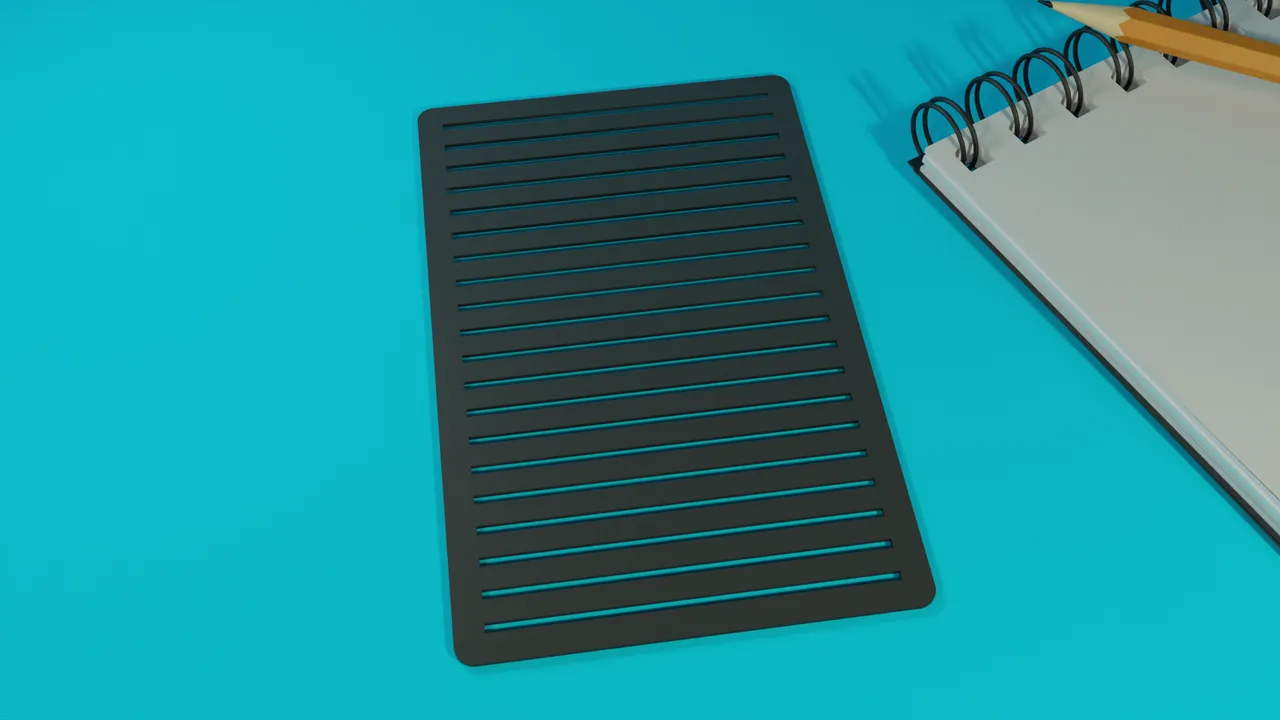 Basic Line Stencil (92mm x 147mm) by C1RKT | Download free STL model ...
