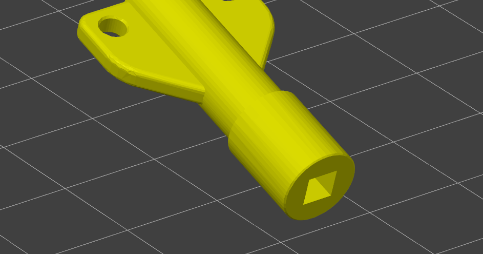 WindingKey Square 3mm by YoungWater | Download free STL model ...