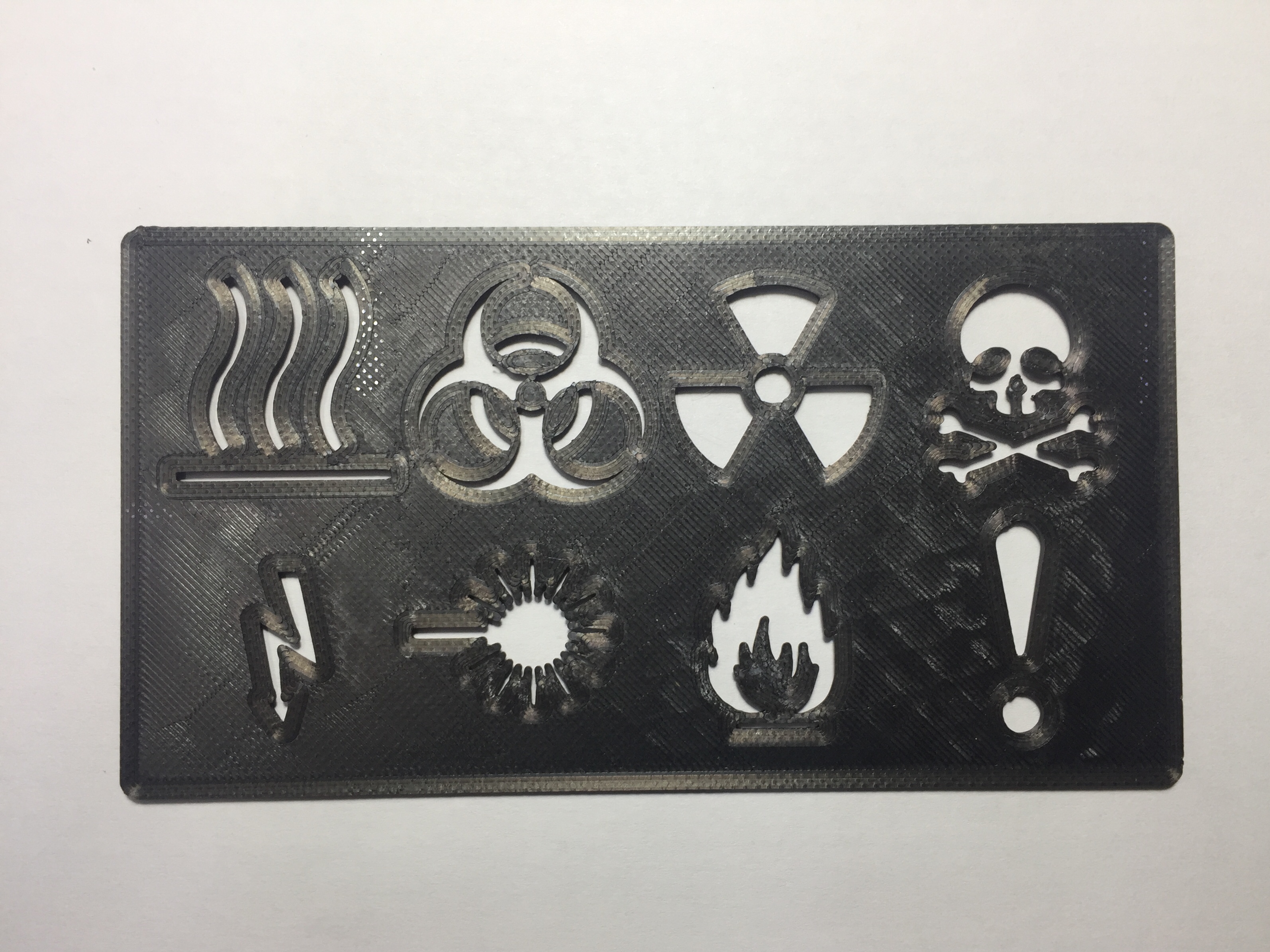 Hazardous Symbols Stencil by Vic | Download free STL model | Printables.com