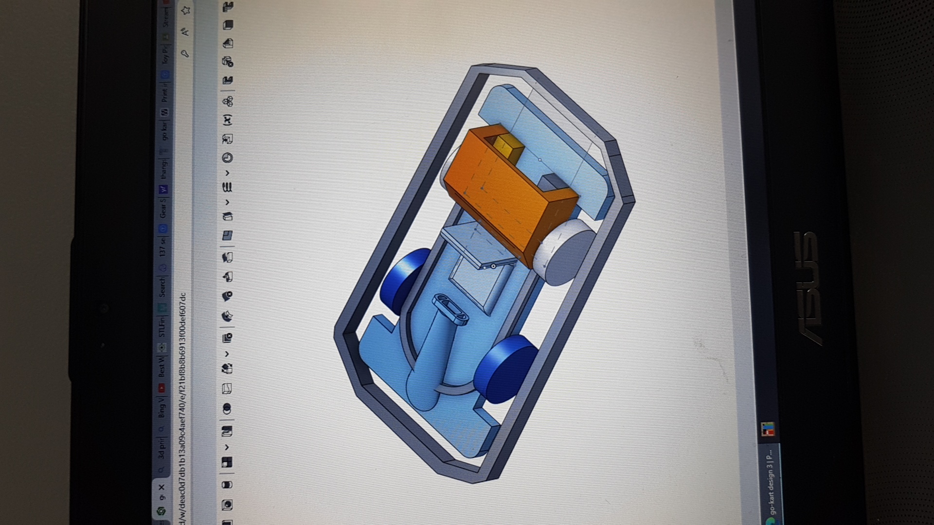 go-kart with cage by ducky | Download free STL model | Printables.com