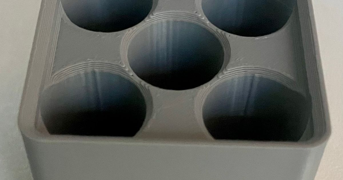 Gridfinity with pin AA battery storage by Iain Hay | Download free STL model | Printables.com