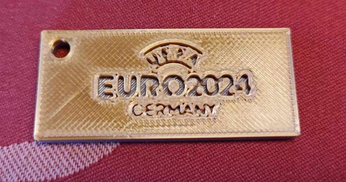 Euro 24 Keychain by Flo12 | Download free STL model | Printables.com