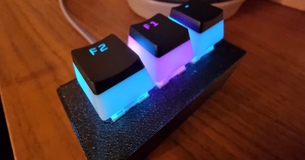 Pimoroni Keybow Mini macro pad by curcuz | Download free STL model ...