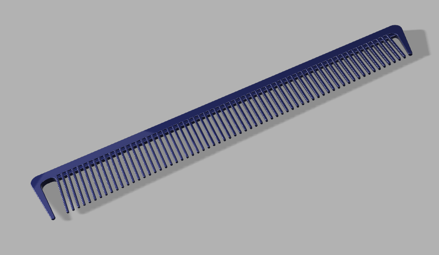 Barber comb by Giorgio Longo | Download free STL model | Printables.com