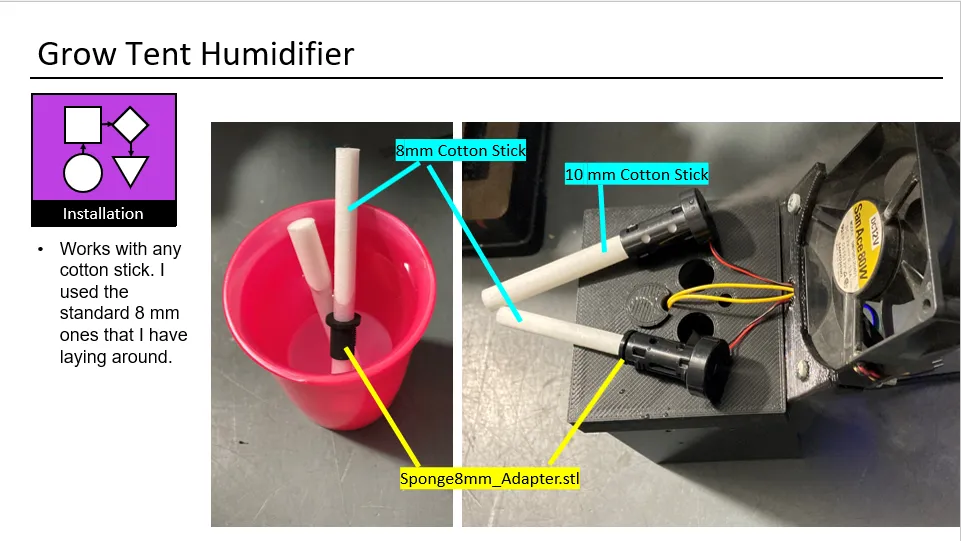 4.1 Grow Tent Humidifier by DIY.Mushroom.Tek | Download free STL model ...