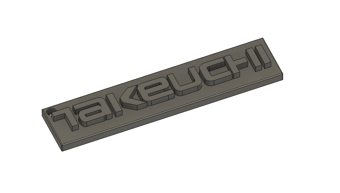 Takeuchi keychain by peto.r_ | Download free STL model | Printables.com