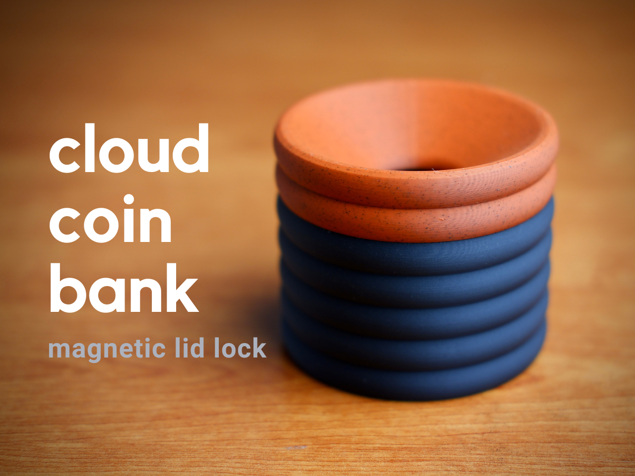 cloud coin bank · magnetic lock by h3li0 | Download free STL model ...