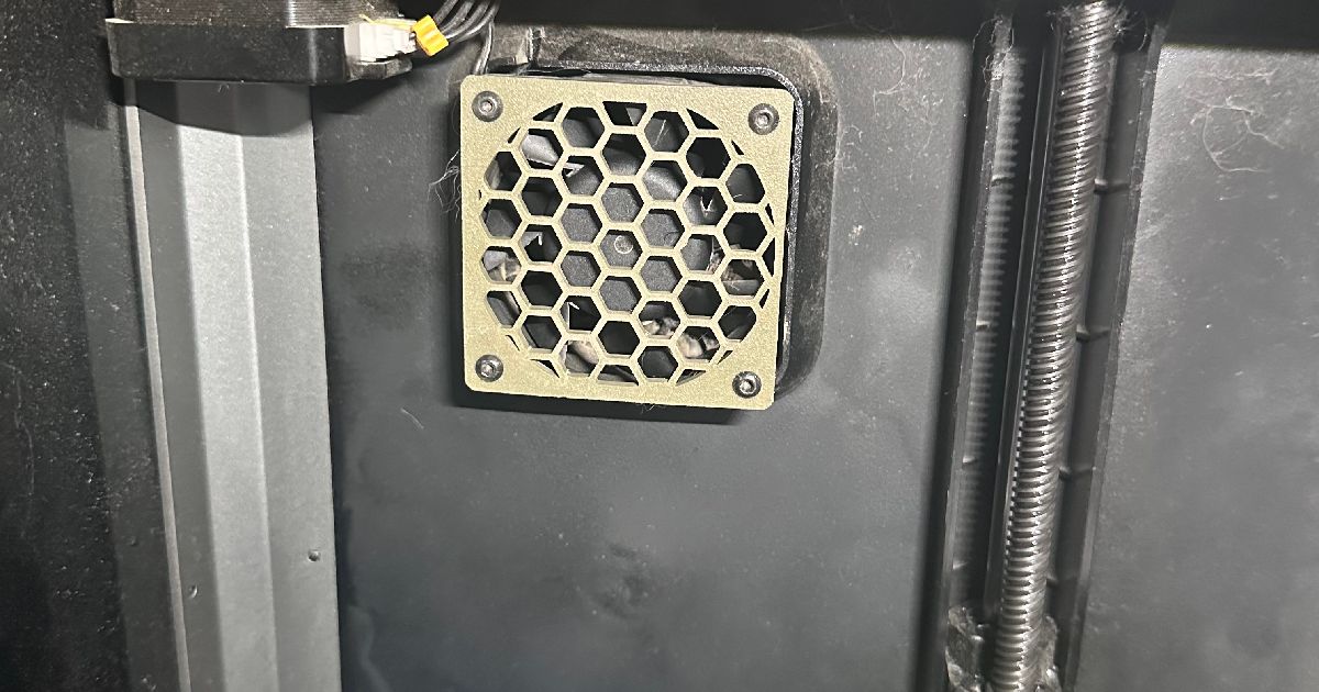 Creality K1C back fan protection by JaySnig | Download free STL model ...