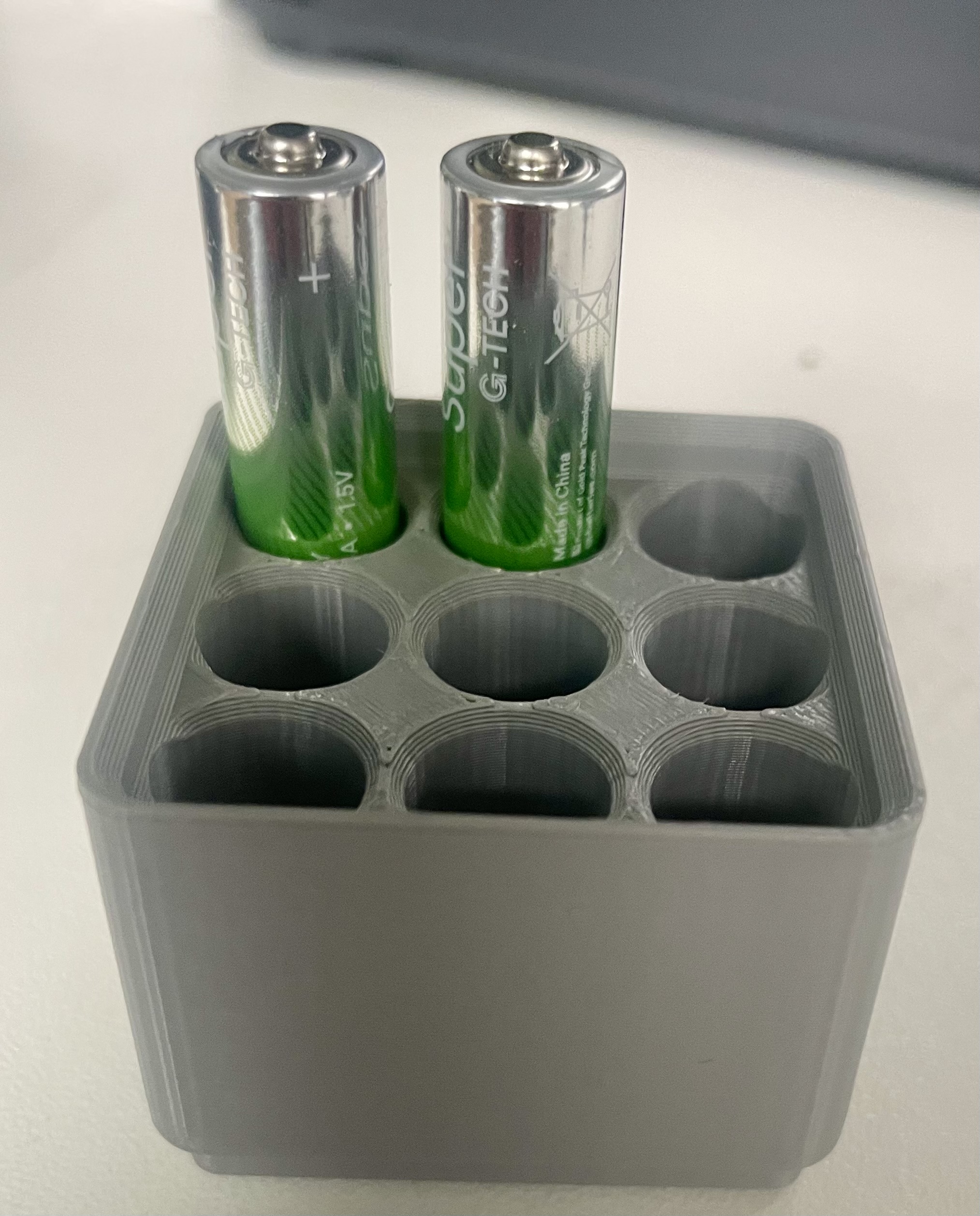 Gridfinity with pin AAA battery storage by Iain Hay | Download free STL model | Printables.com