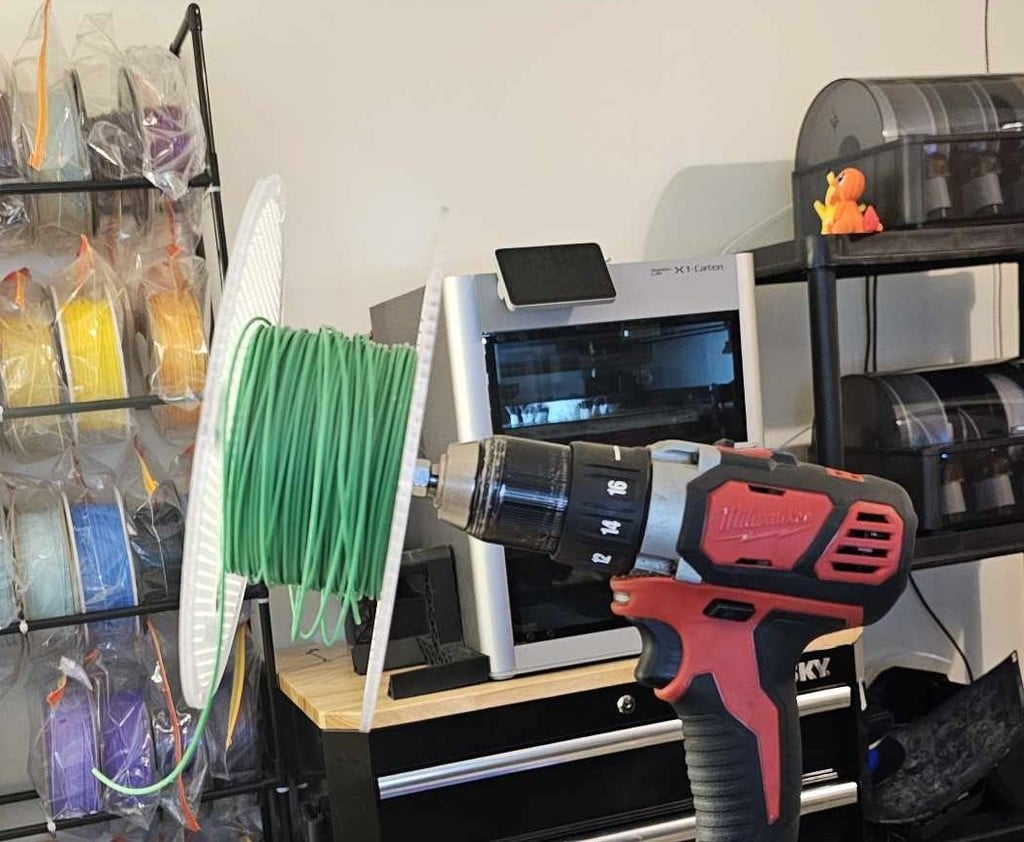 Drill Attachment for Bambu lab Spools by SPEKERDUDE | Download free STL ...