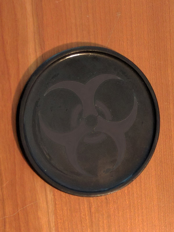 Color changing biohazard coaster by reallifeonhold | Download free STL ...