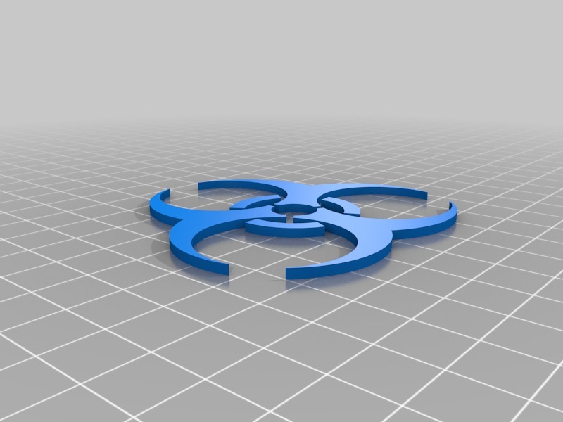 Color changing biohazard coaster by reallifeonhold | Download free STL ...