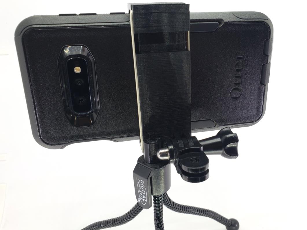 tripod / GoPro phone mount by Gophergames | Download free STL model ...