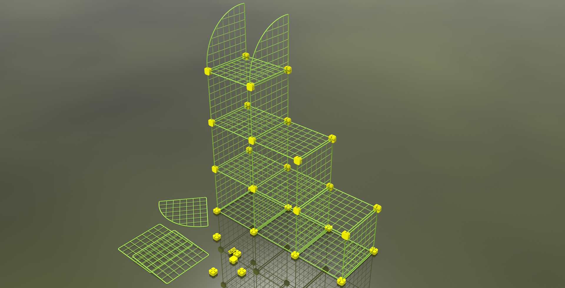 Wire Cube Connectors Closet Organisers von adisnovin_3D | Kostenloses ...