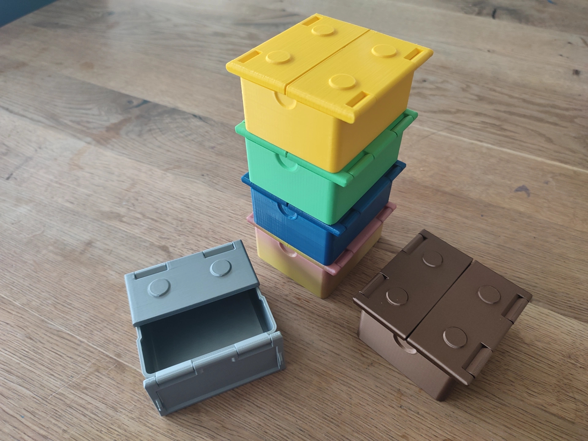 Stackable Box with Double Lid - Print in Place by BamBam Design | Download free STL model ...