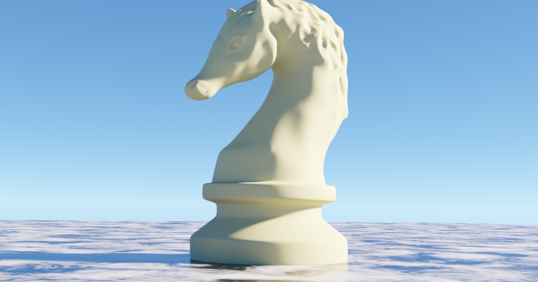 High-Poly Chess Horse by NoOne3D | Download free STL model | Printables.com