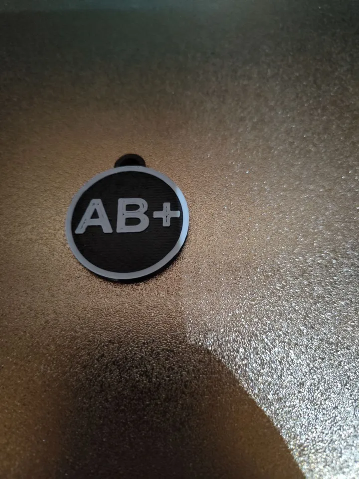 Keychain AB+ v.1 by 3d Rebels | Download free STL model | Printables.com