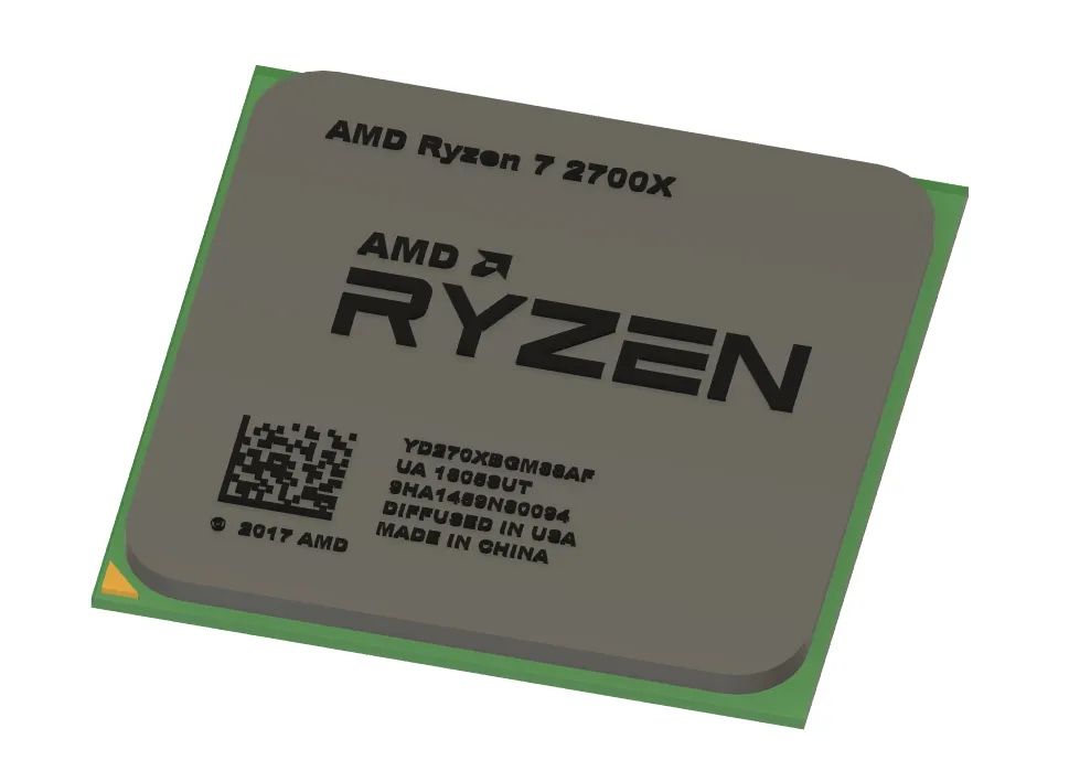 AMD Ryzen CPU wall mounted art piece by Kyrillian | Download free STL ...