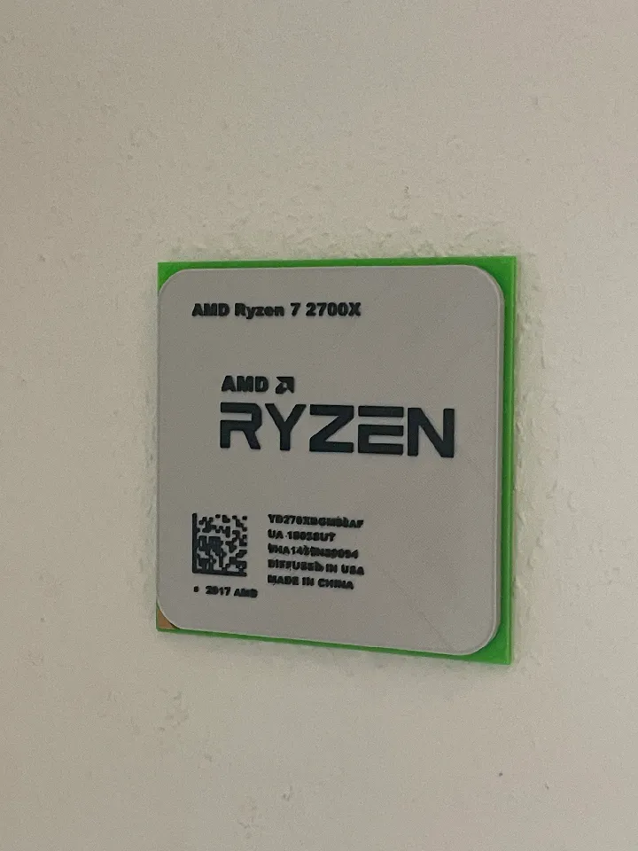 AMD Ryzen CPU wall mounted art piece by Kyrillian | Download free STL ...
