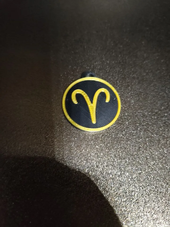 Keychain Aries by virtuprinto | Download free STL model | Printables.com