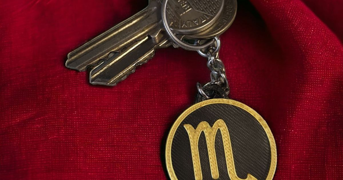 Keychain Scorpio by virtuprinto | Download free STL model | Printables.com
