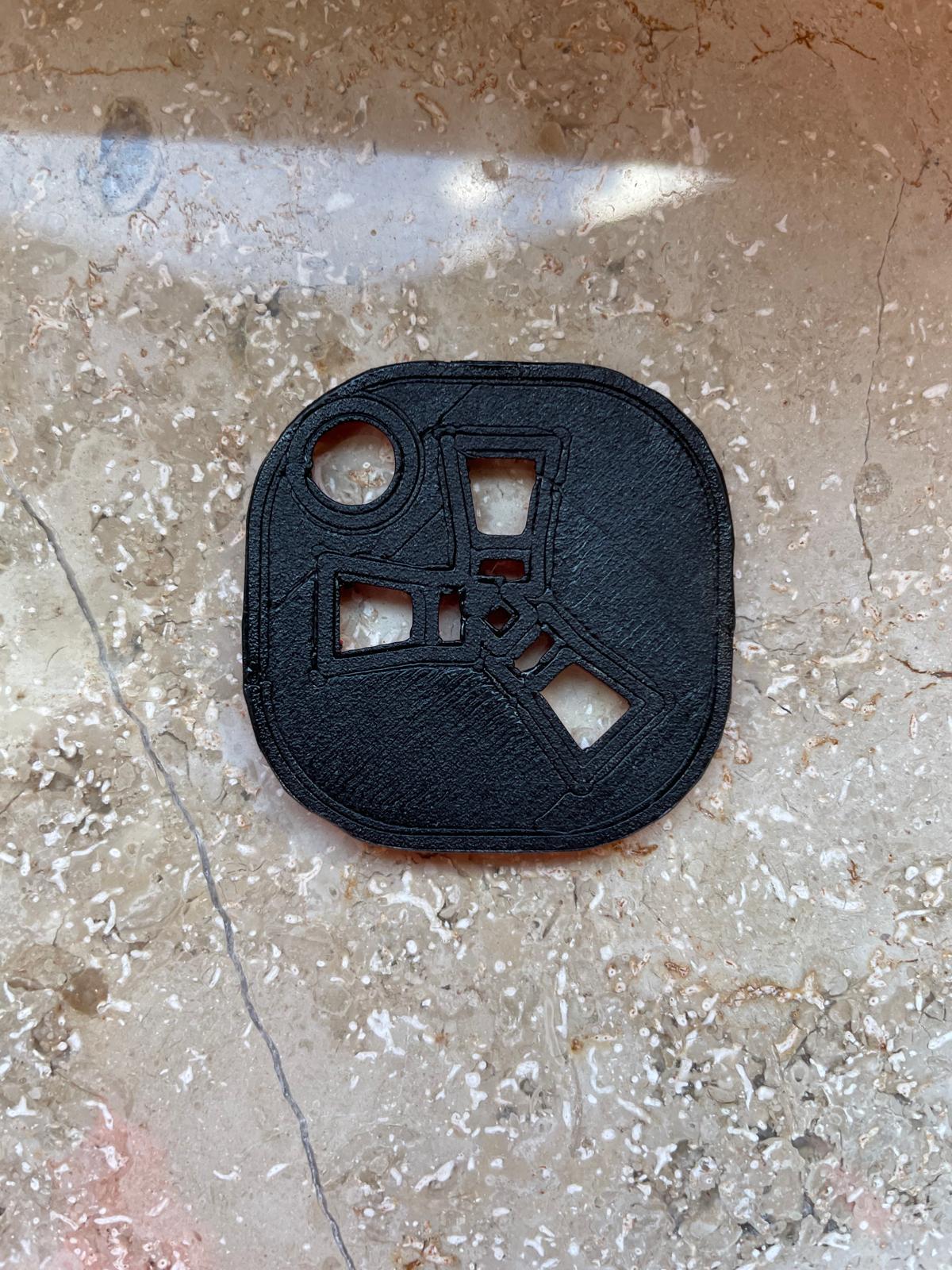 Rust logo Keychain by jum | Download free STL model | Printables.com