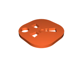 Rust logo Keychain by jum | Download free STL model | Printables.com