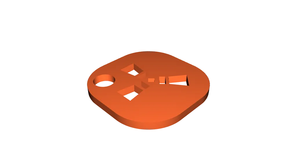 Rust logo Keychain by jum | Download free STL model | Printables.com