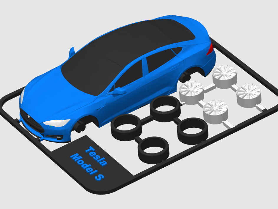 Tesla model S Kit Card by Jerryie | Download free STL model ...