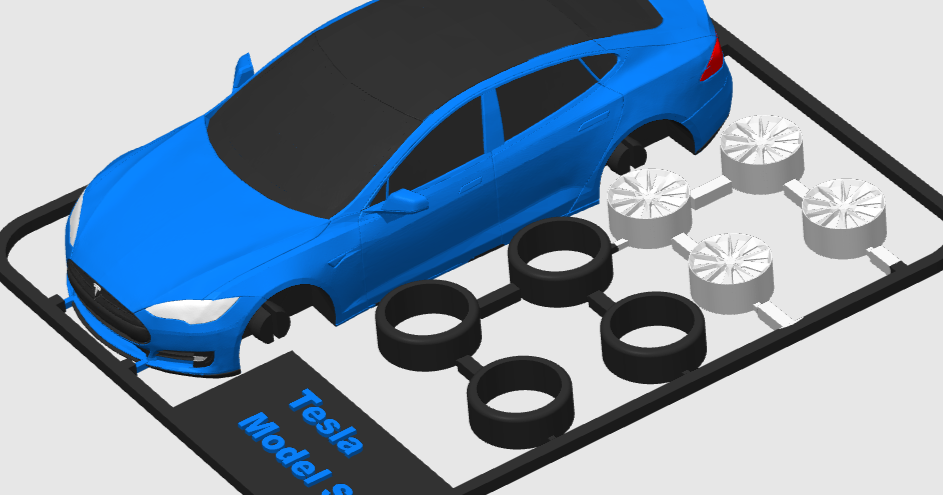 Tesla model S Kit Card by Jerryie | Download free STL model ...