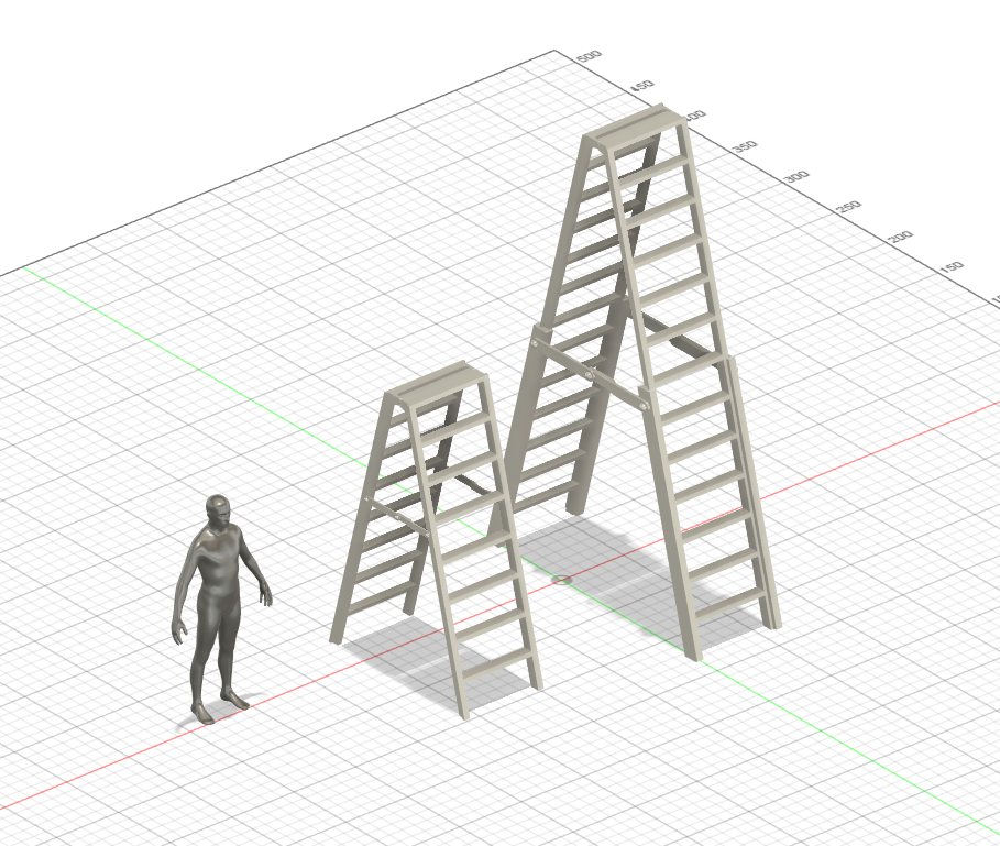 Folding Ladders for WWE / AEW Action Figures by Kyrillian | Download ...