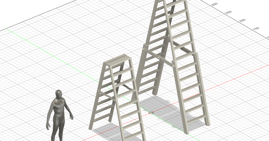 Folding Ladders for WWE / AEW Action Figures by Kyrillian | Download ...