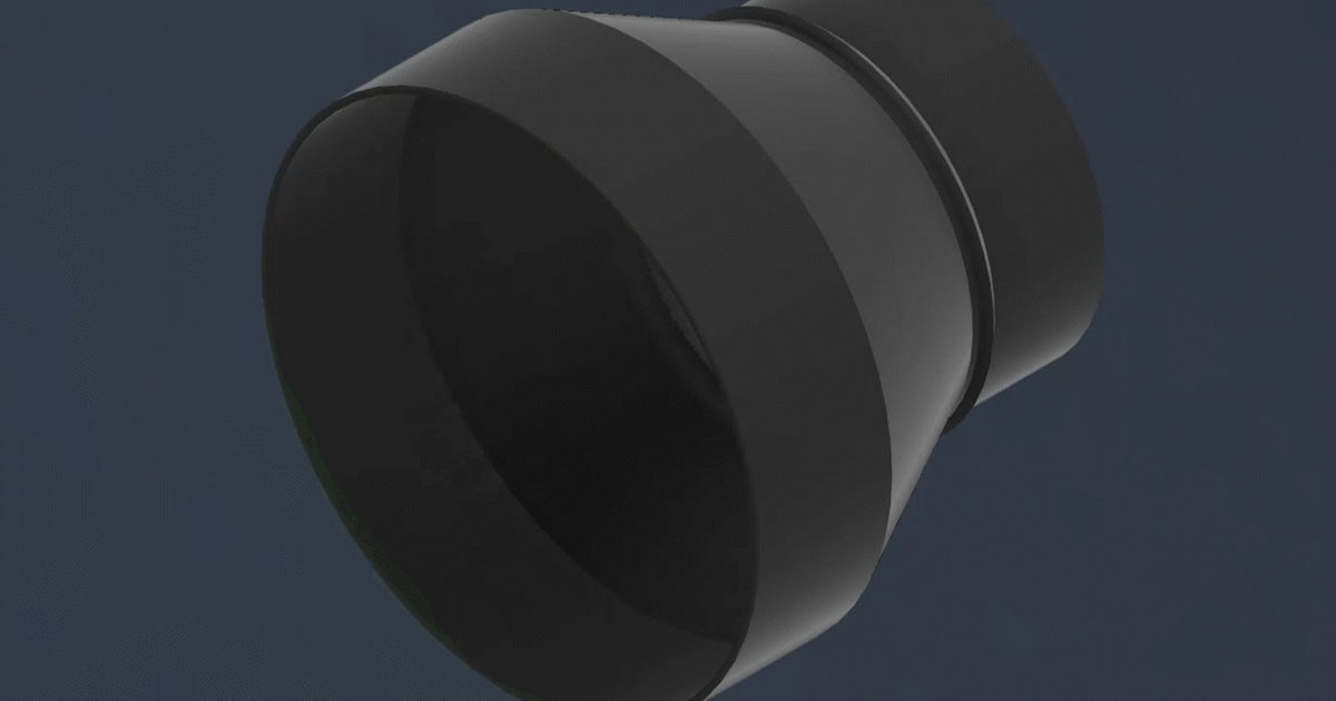 Parametric Duct Reducer or Expander (Fusion and OpenSCAD) by GizmoGoody ...