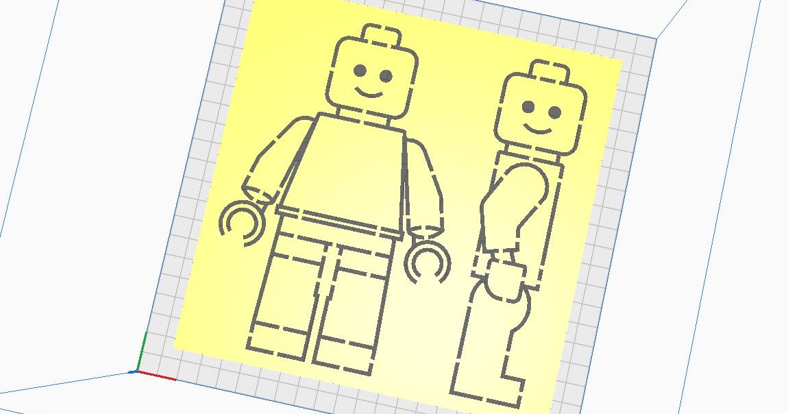 Lego Figure Drawing template by R.deBrouwer | Download free STL model ...