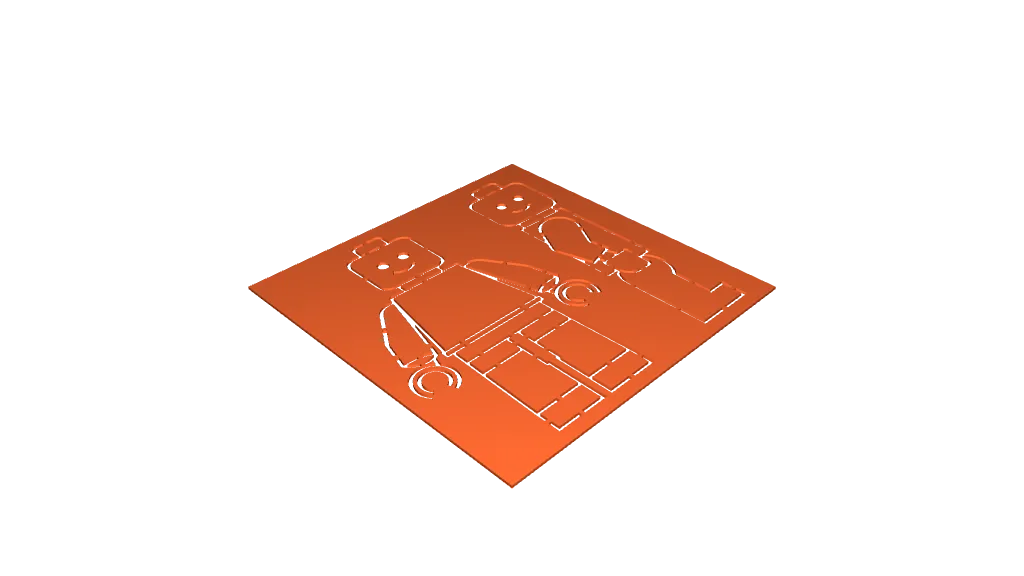 Lego Figure Drawing template by R.deBrouwer | Download free STL model ...
