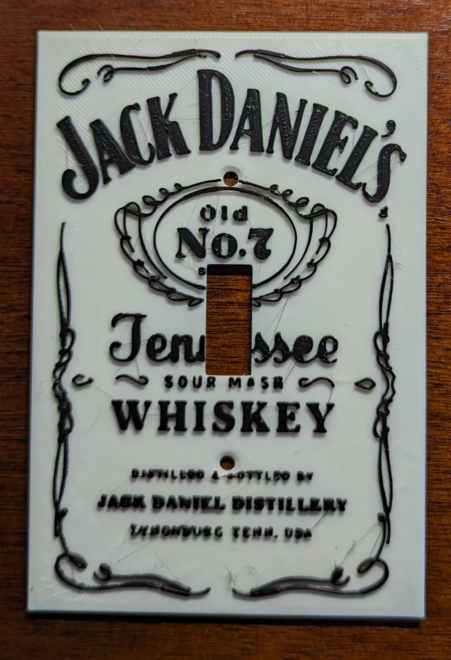 Jack Daniels Tennessee Whisky sign and light switch cover plate - beer ...