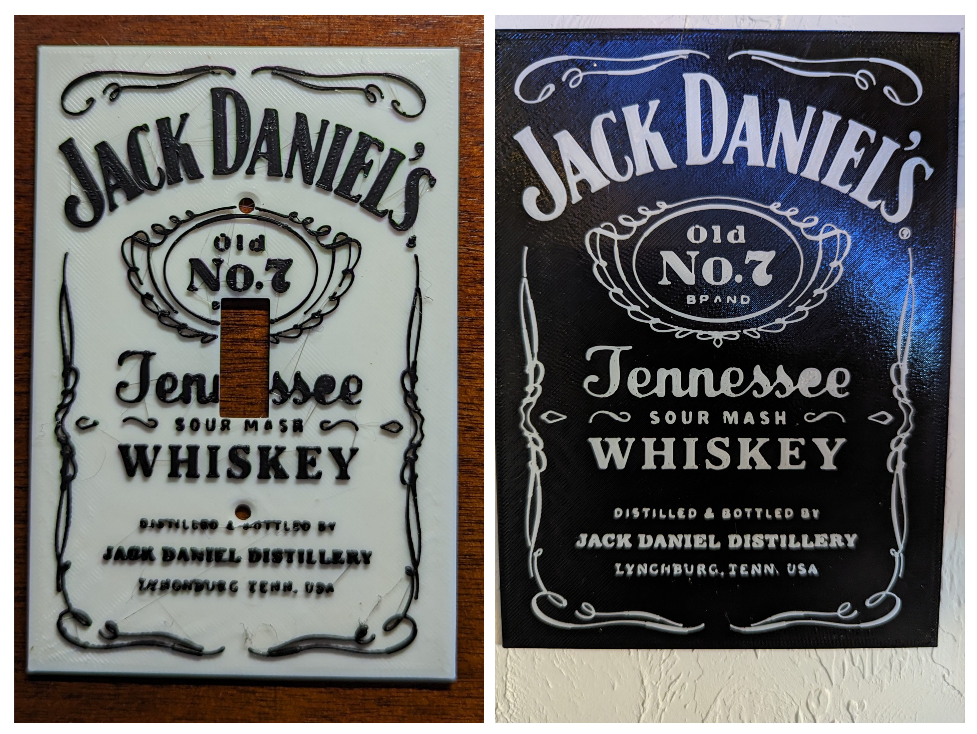 Jack Daniels Tennessee Whisky sign and light switch cover plate - beer ...