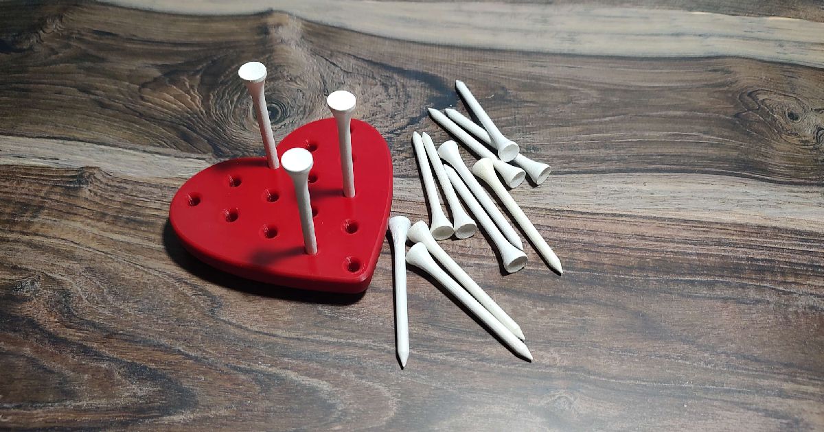 Peg Game Heart (& Original) by EdsCraftworks | Download free STL model ...