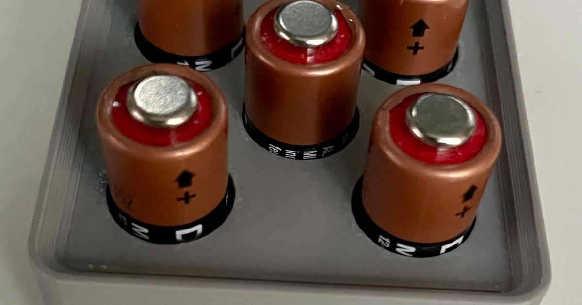 Gridfinity with pin MN21 battery storage by Iain Hay | Download free STL model | Printables.com