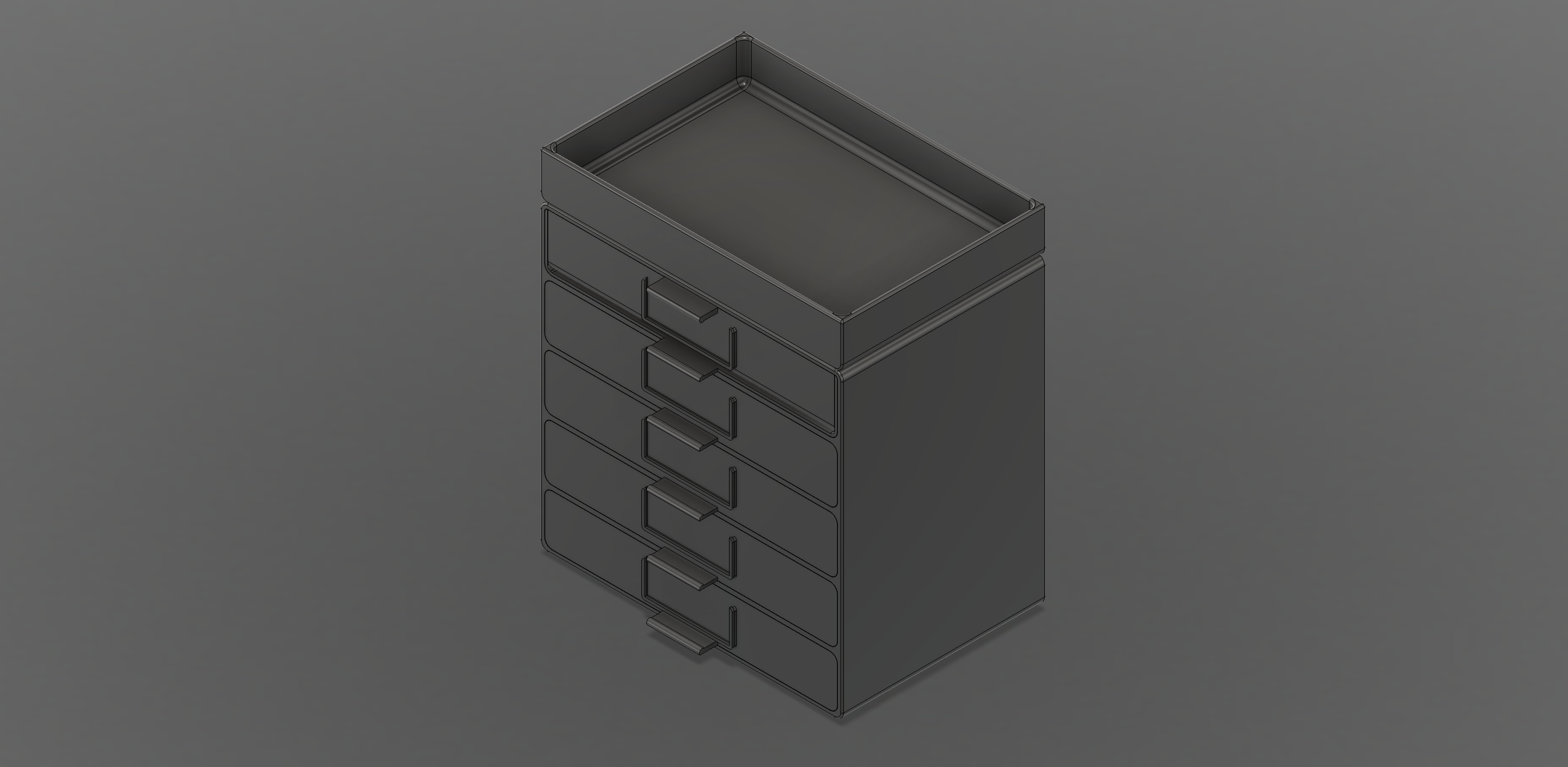 Stackable Parts Drawer and Top Tray. by Mechaela | Download free STL ...